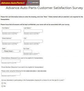 Advanceautoparts.com/Survey - Advance Auto Parts Customer Survey