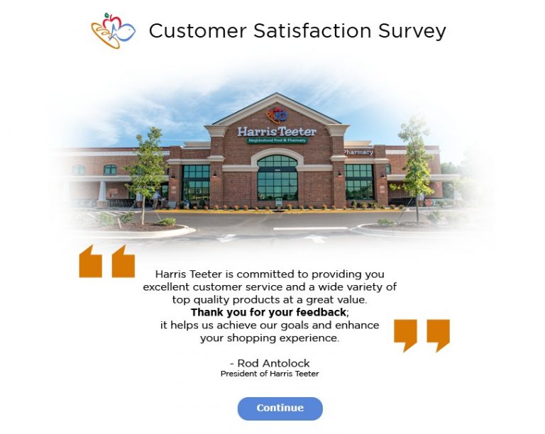 Harris Teeter Feedback Survey - www.htsurvey.com [Start Here]