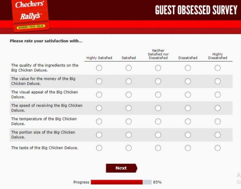 Guestobsessed Survey | Checkers & Rally's Survey is Here with Rewards