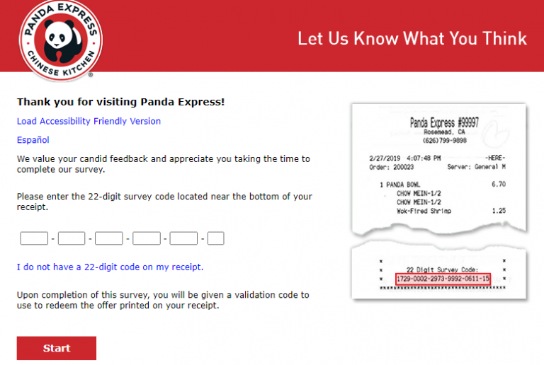 pandaexpress.com/feedback - Win Rewards | Panda Express Survey