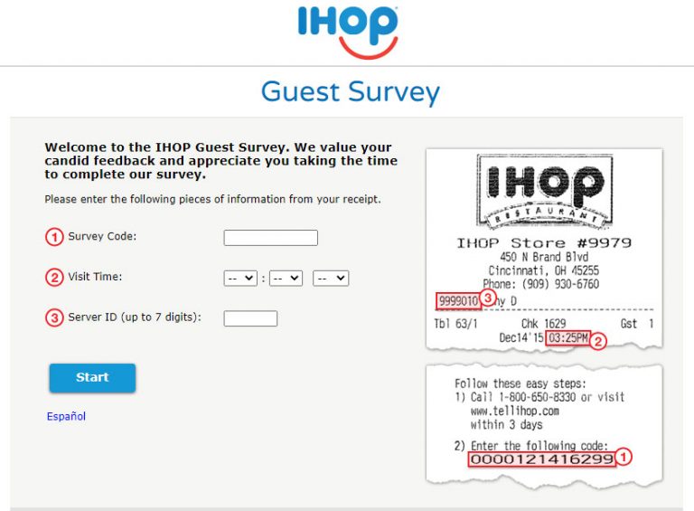 www.talktoihop.com - IHOP Guest Satisfaction Survey [START NOW]