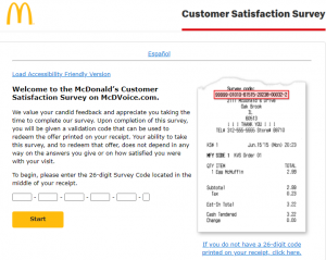 McDVoice Customer Survey @ McDonald's | Participate & Win Free Meals
