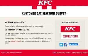 mykfcexperience.com Survey | Get Free KFC Go Cup as the Reward