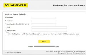 dgcustomerfirst.com | Take Dollar General Survey to win $100 Gift Card