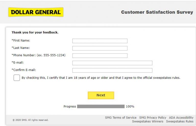 dgcustomerfirst.com | Take Dollar General Survey to win $100 Gift Card